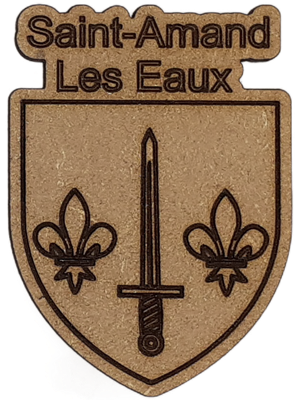 STI2D.net - Magnet - Armoiries Saint-amand personnalisable